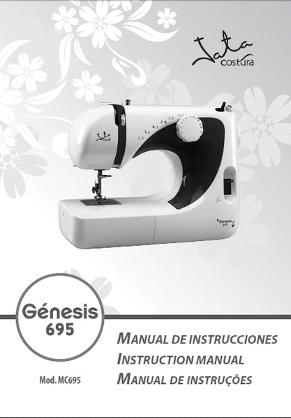 JATA GENESIS 695 MAQUINA DE COSER SEWING MACHINE MAQUINA DA COSTURA MA ...