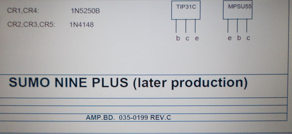SUMO ELECTRONICS NINE PLUS POWER AMP SCHEMATIC DIAGRAM 1 PAGE ENG – THE ...