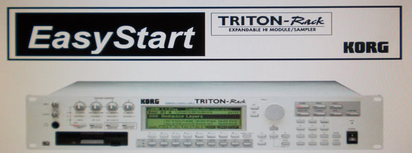 KORG TRITON-RACK EXPANDABLE HI MODULE SAMPLER EASY START 7 PAGES ENG ...